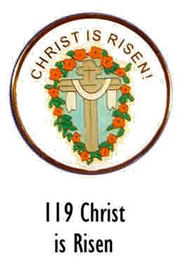 Christ Is Risen Lapel Pin – Easterngiftshop