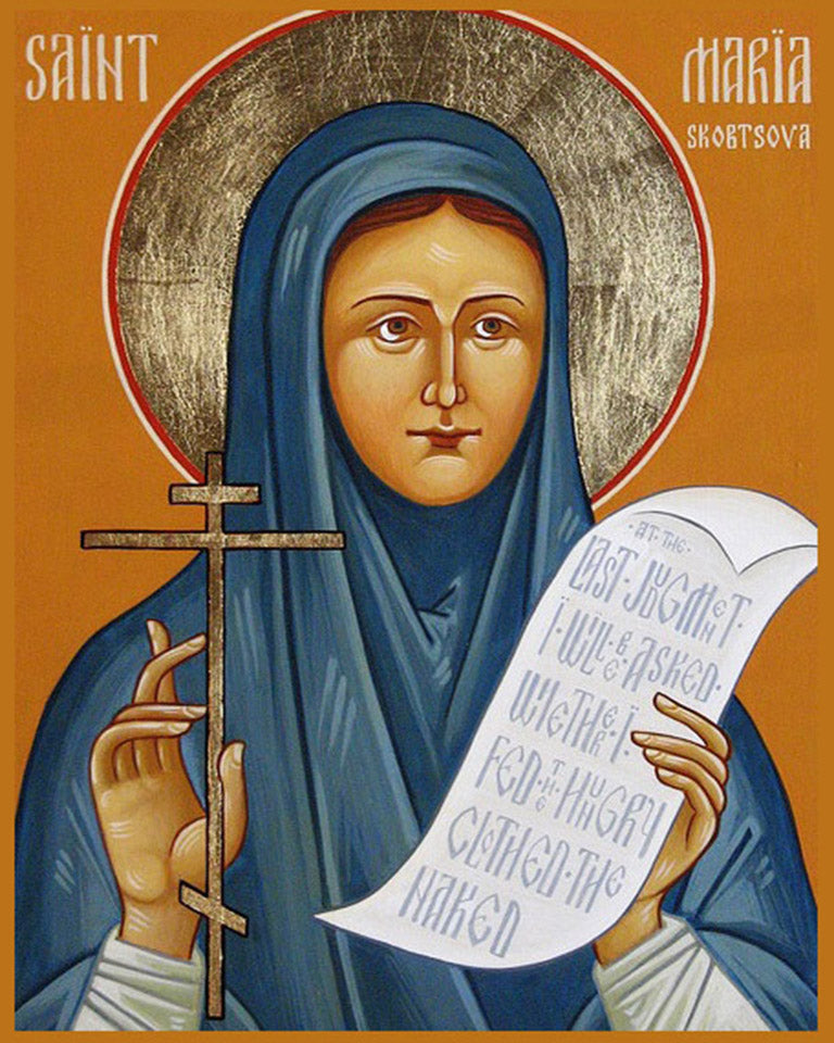 Orthodox St. Maria of Paris Icon Cross Stitch Pattern – Easterngiftshop